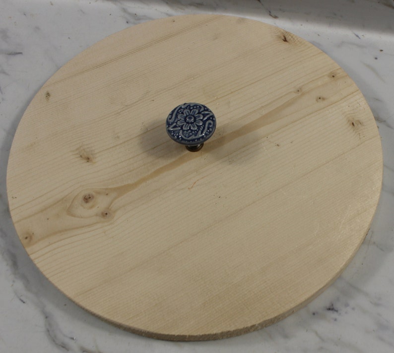 Pine Wood Crock Lid Replacement With Pull Knob - Etsy