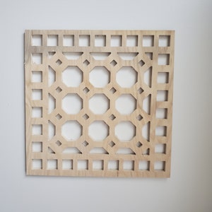 Geometric Wall Art Privacy Panel Wood - Etsy