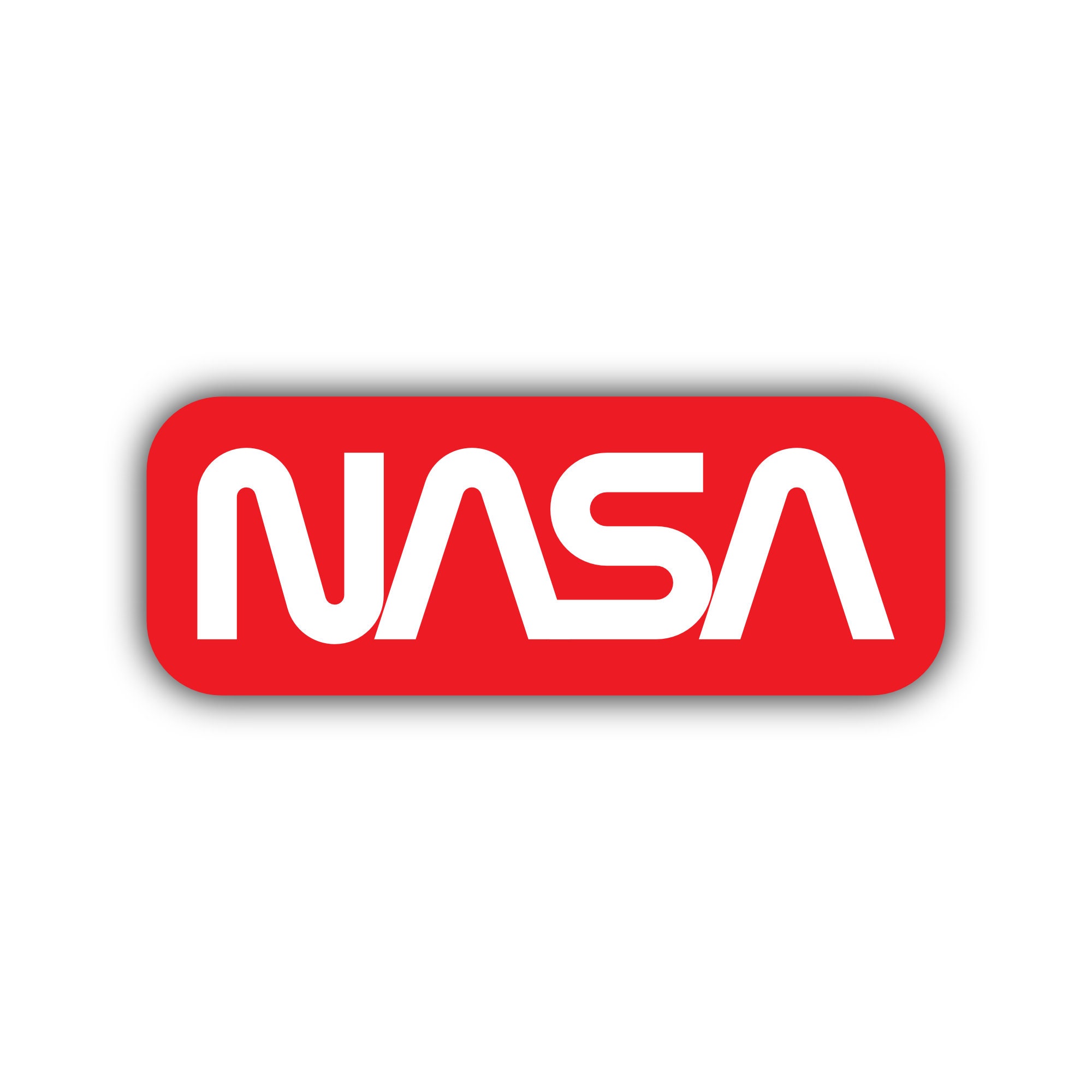 Nasa Worm Sticker, Space Stickers, Nasa Meatball, Stickers, Custom ...