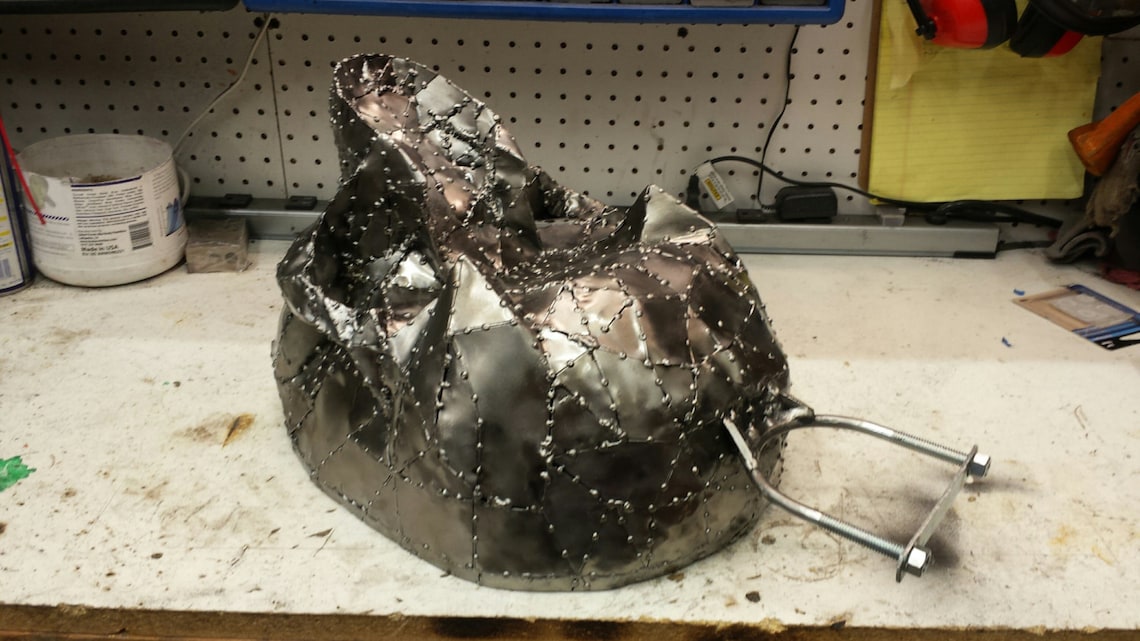 Handmade Oversized Sheet Metal Skull Bowl. One of a Kind, All Steel ...