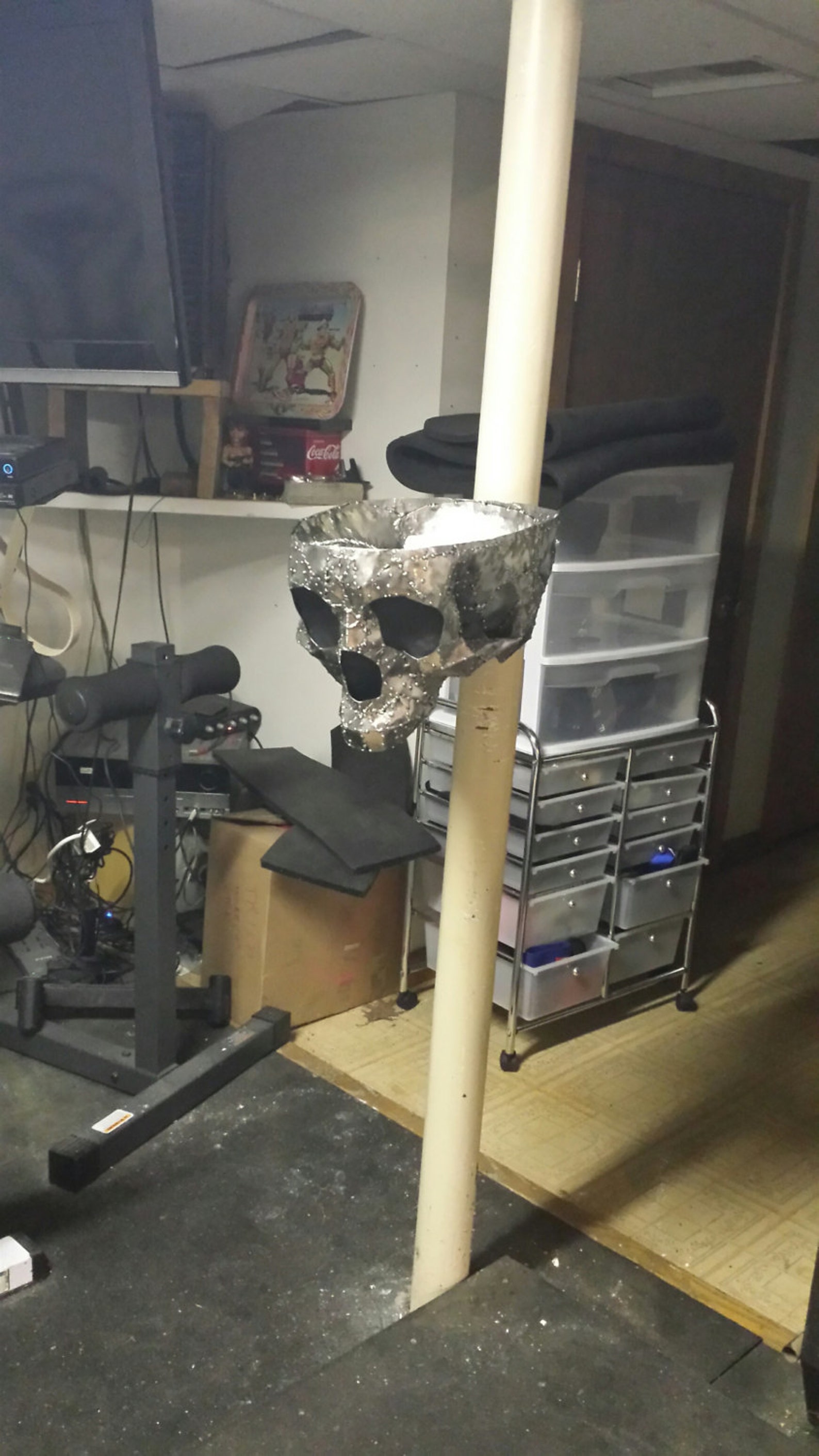 Handmade Oversized Sheet Metal Skull Bowl. One of a Kind, All Steel ...