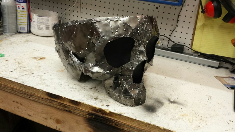 Handmade Oversized Sheet Metal Skull Bowl. One of a Kind, All Steel ...