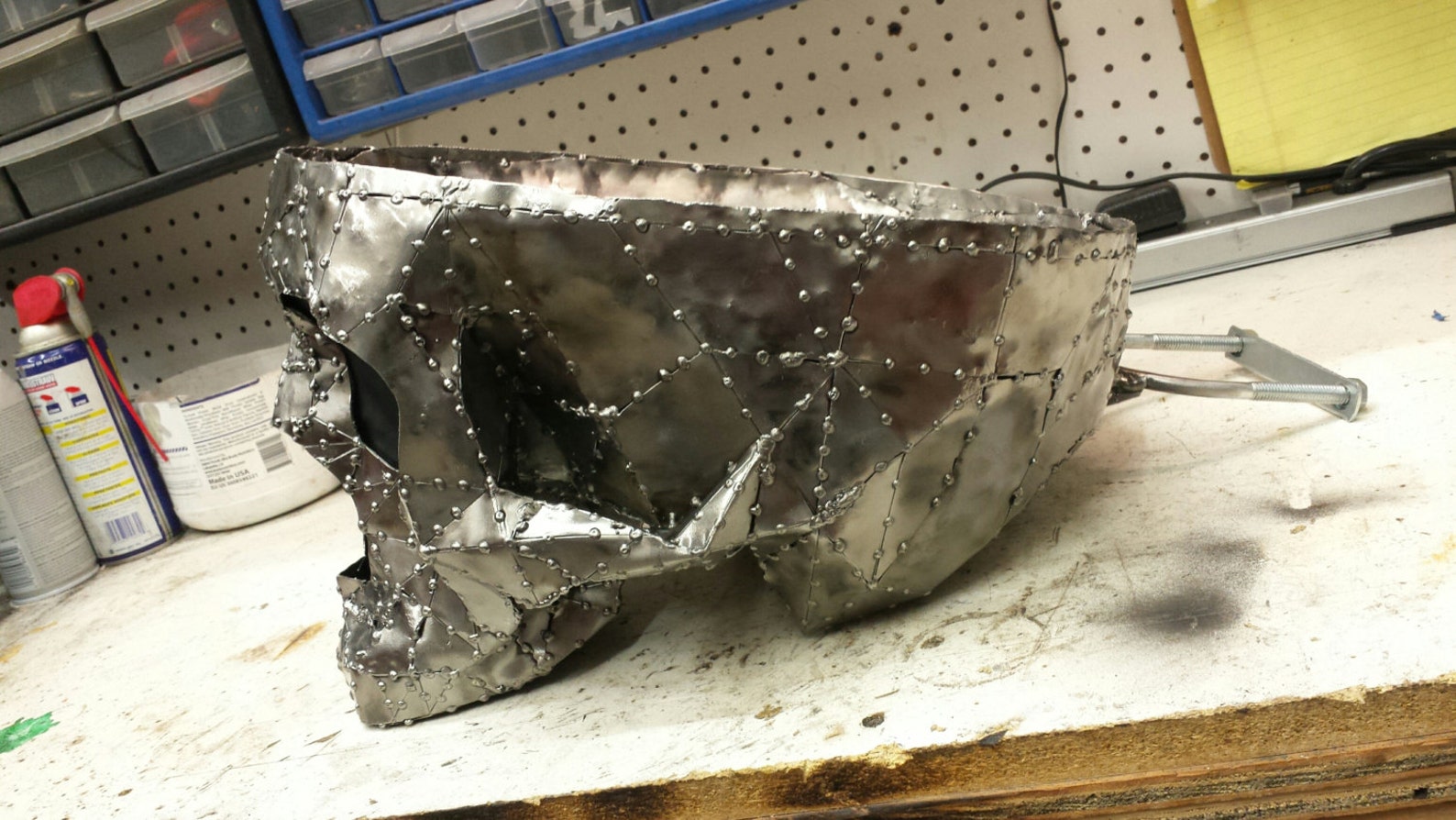 Handmade Oversized Sheet Metal Skull Bowl. One of a Kind, All Steel ...