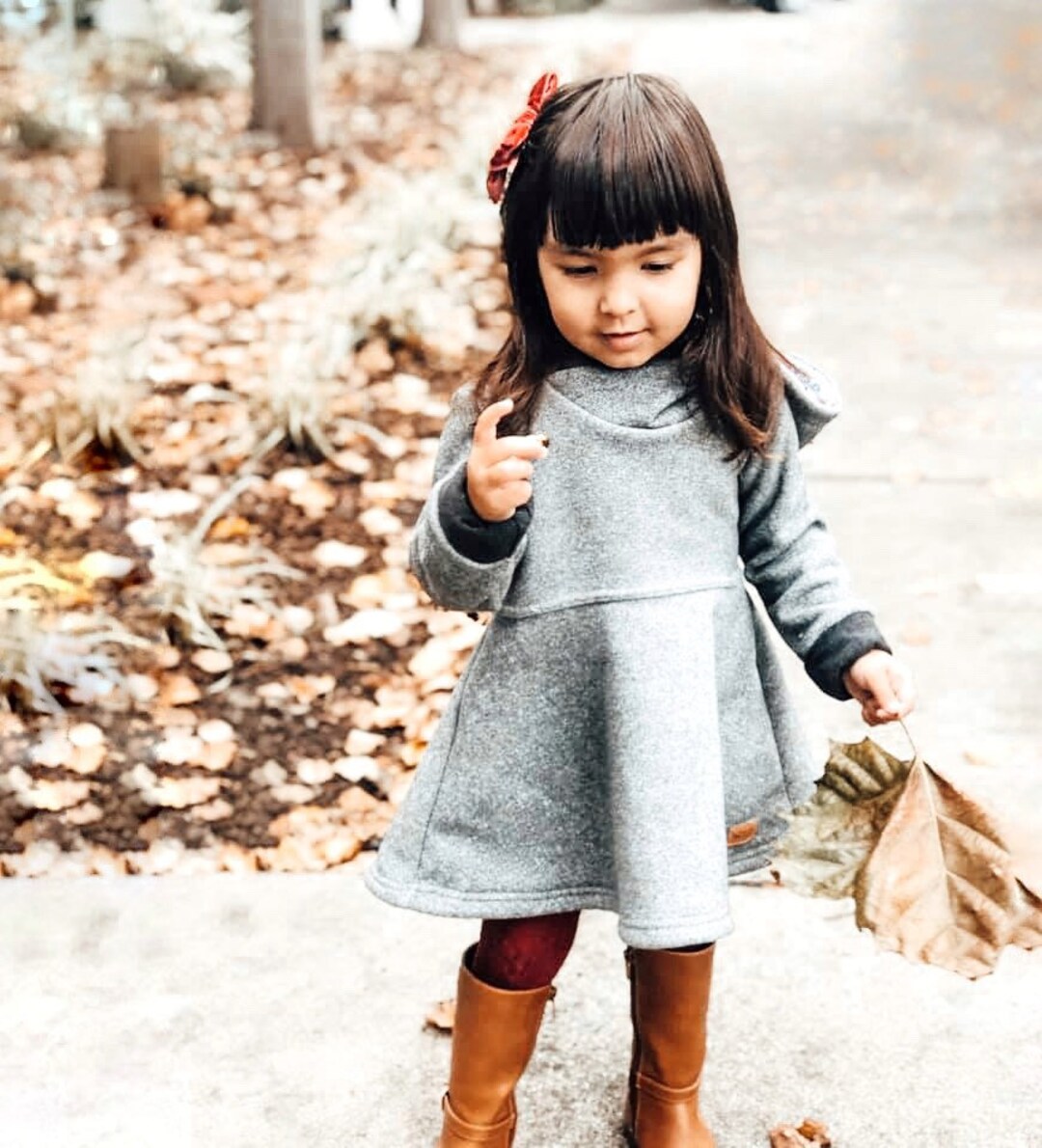 Fleece Dress, Cozy Dress, Hooded Dress, Girls Hooded Dress, Polartec ...