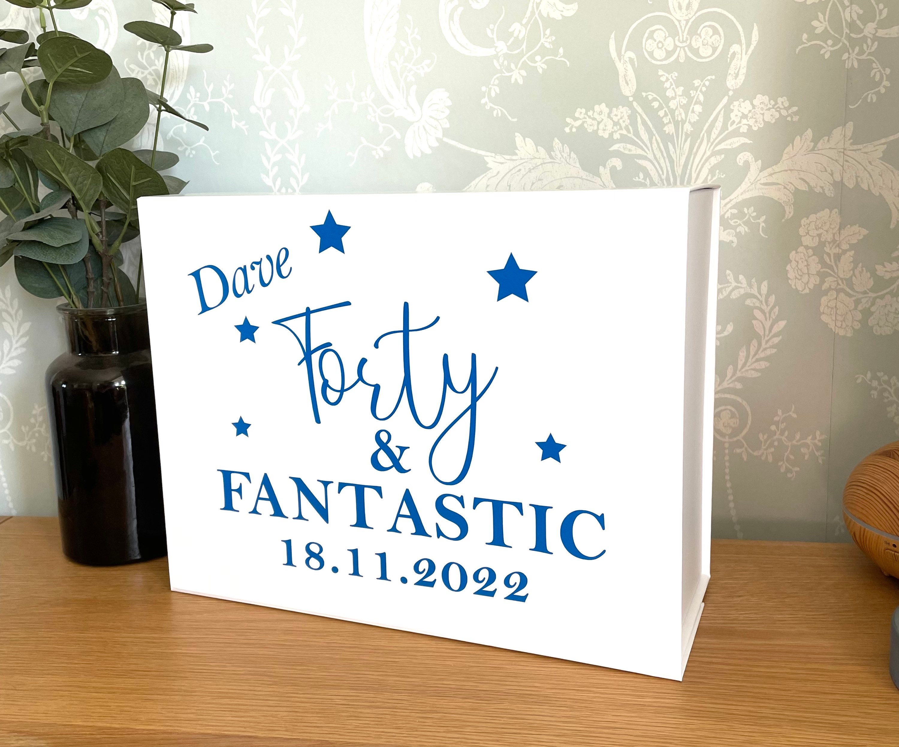 Personalised 40th Birthday Memory Box Gift Box - Etsy UK