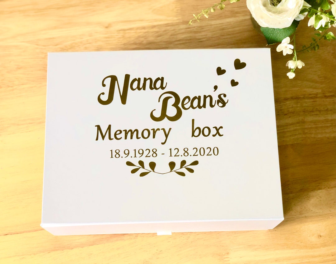 Personalised Memory Box in Loving Memory Remembrance Loved One - Etsy