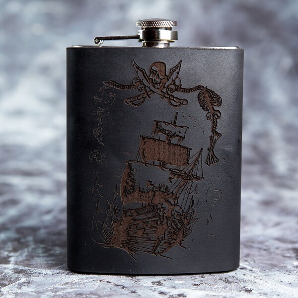 Pirate Flask - Etsy