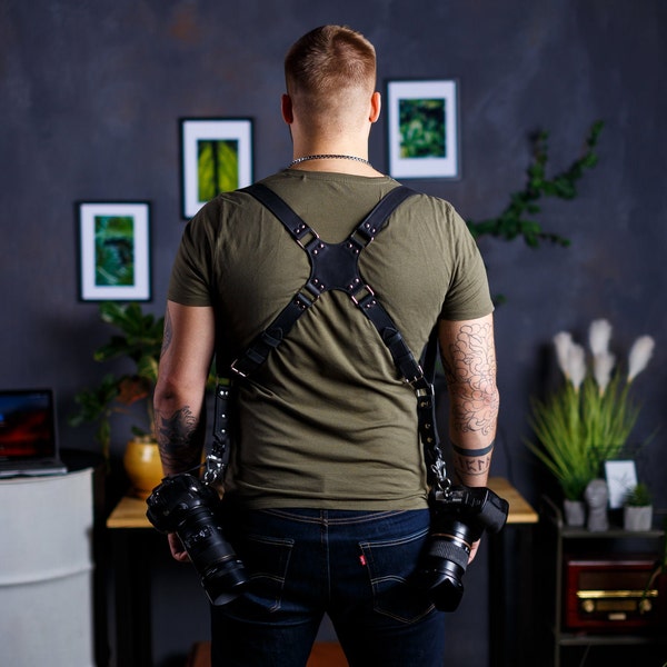 Leather Camera Harness - Etsy