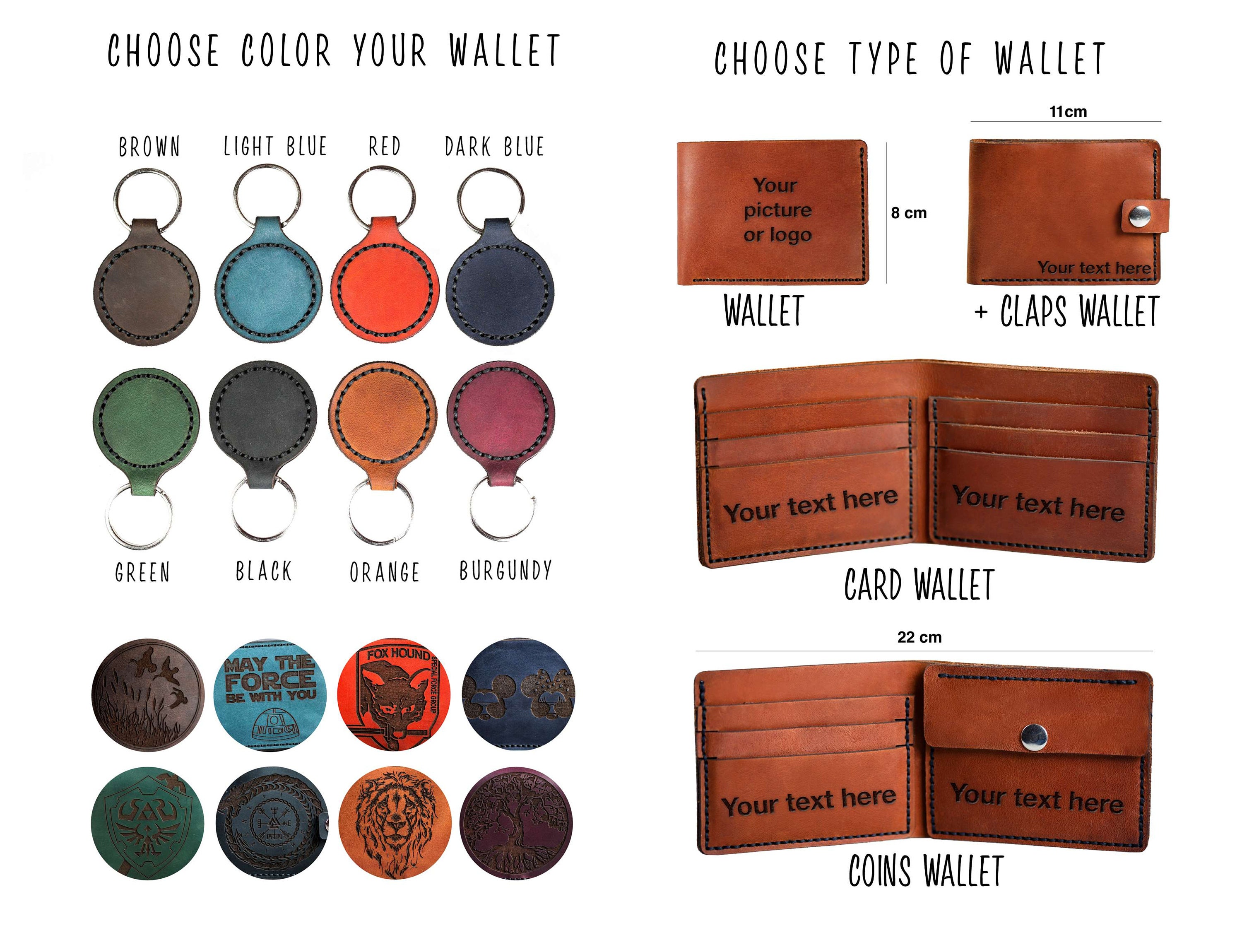 Tree Wallet Mens Leather Wallet Forest Wallet Bifold Wallet | Etsy