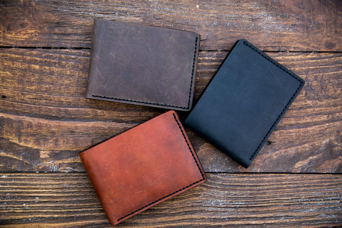 Wolf Leather Mens Wallet, Wolf Coins Custom Personalized Wallet, Wolf ...