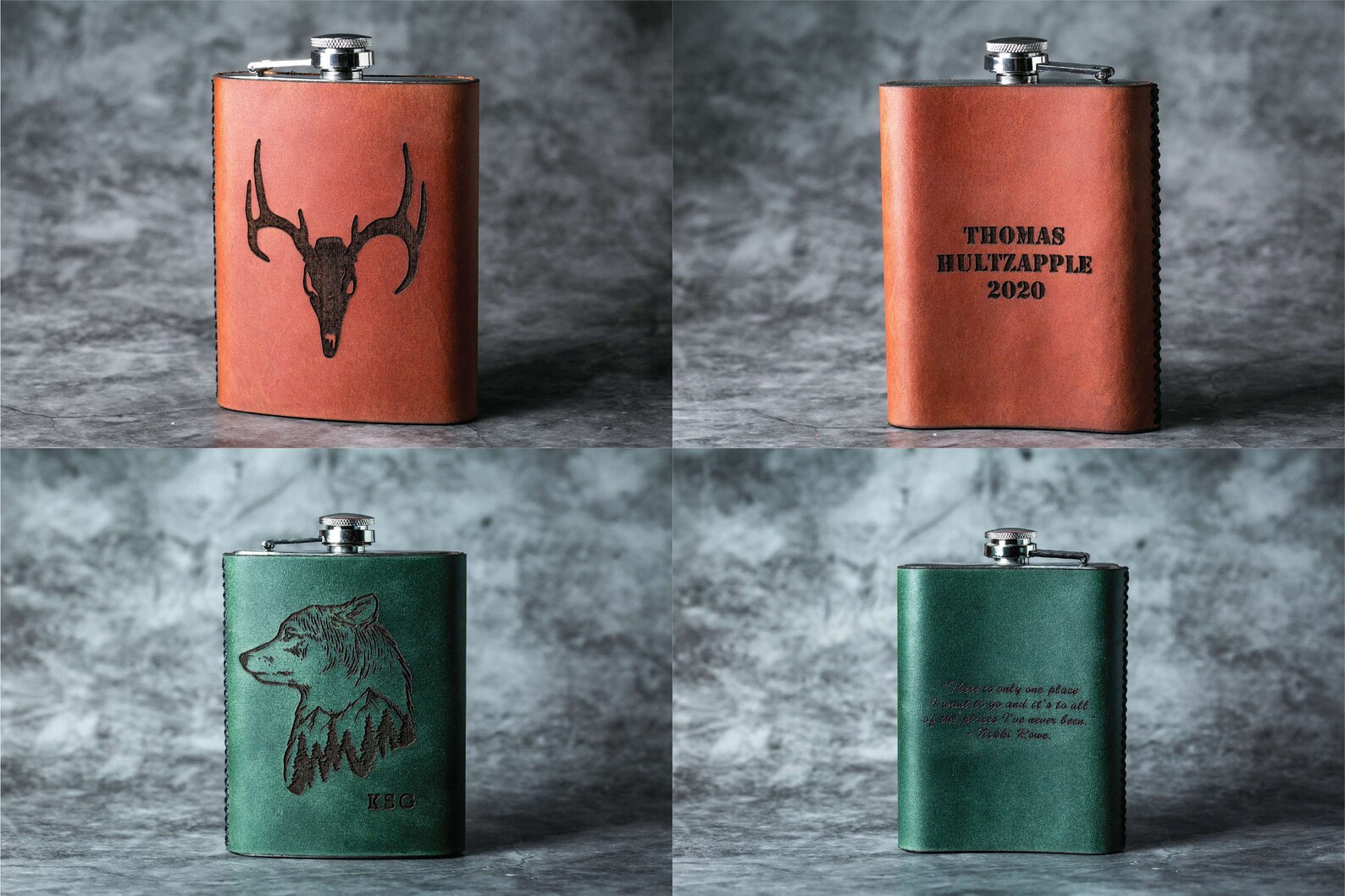 Pirate Flask 8oz Pirate Ship Flask Leather Wrapped Flask - Etsy