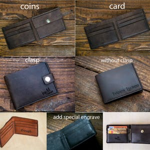 Locomotive Train Wallet Personalized Leather Mens Wallet Mens Leather ...