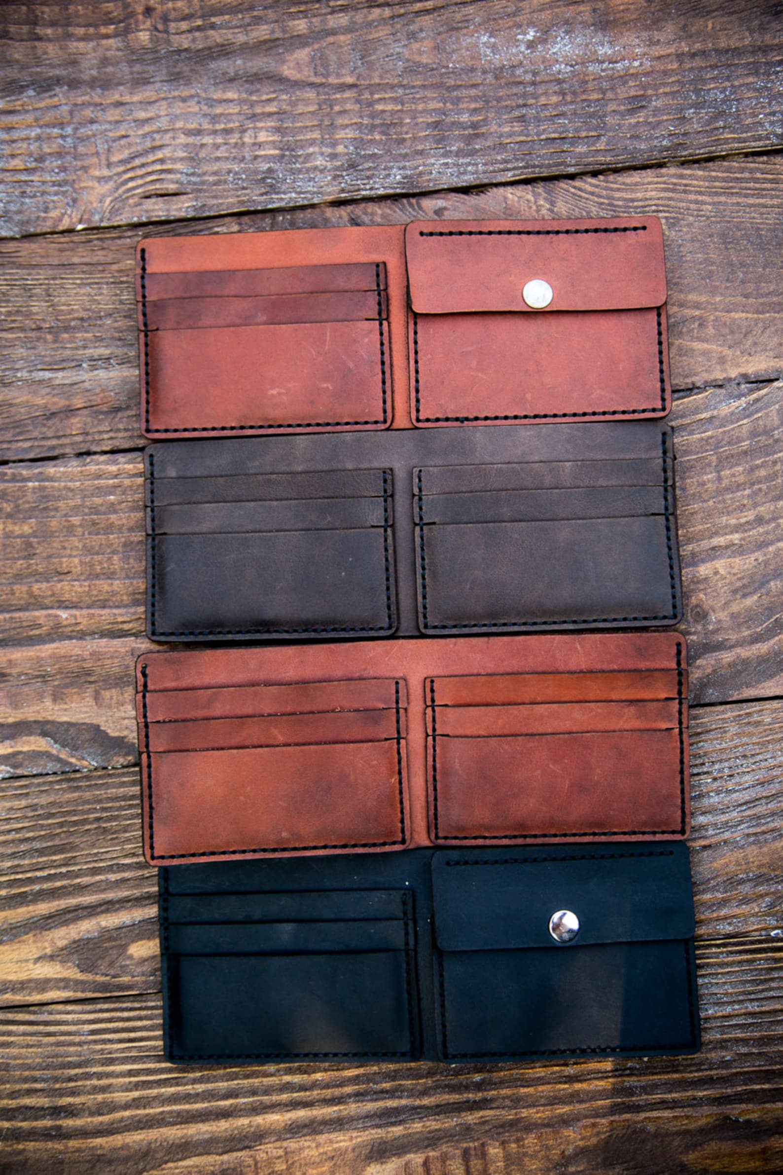 T Rex Wallet Mens Leather Dinosaur Wallet Leather Custom - Etsy