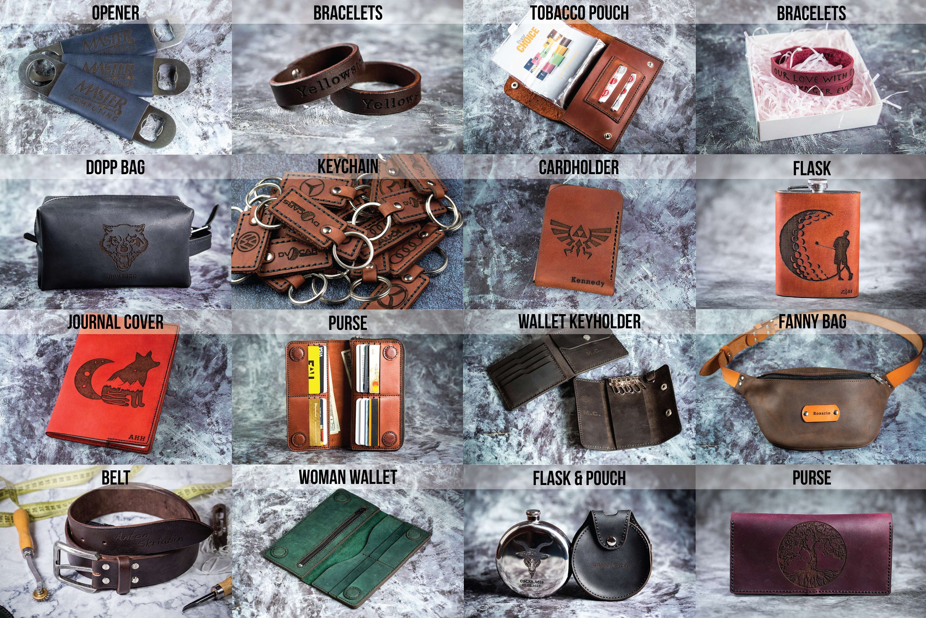 Tree Wallet Mens Leather Wallet Forest Wallet Bifold Wallet | Etsy