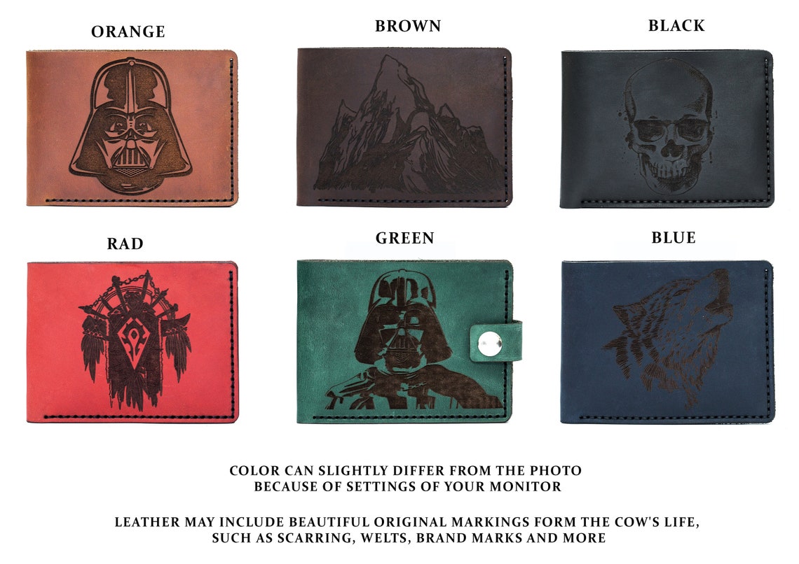 Locomotive Train Wallet Personalized Leather Mens Wallet Mens - Etsy