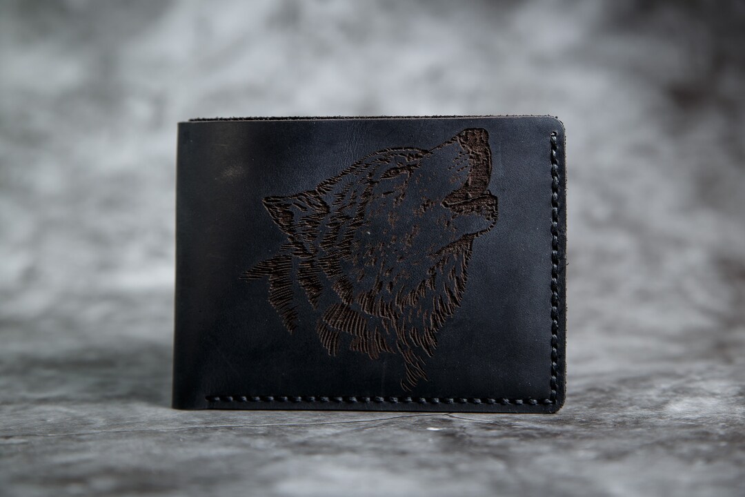 Wolf Wallet, Mens Wallet, Leather Wallet, Wolf Coins Wallet, Wolf ...
