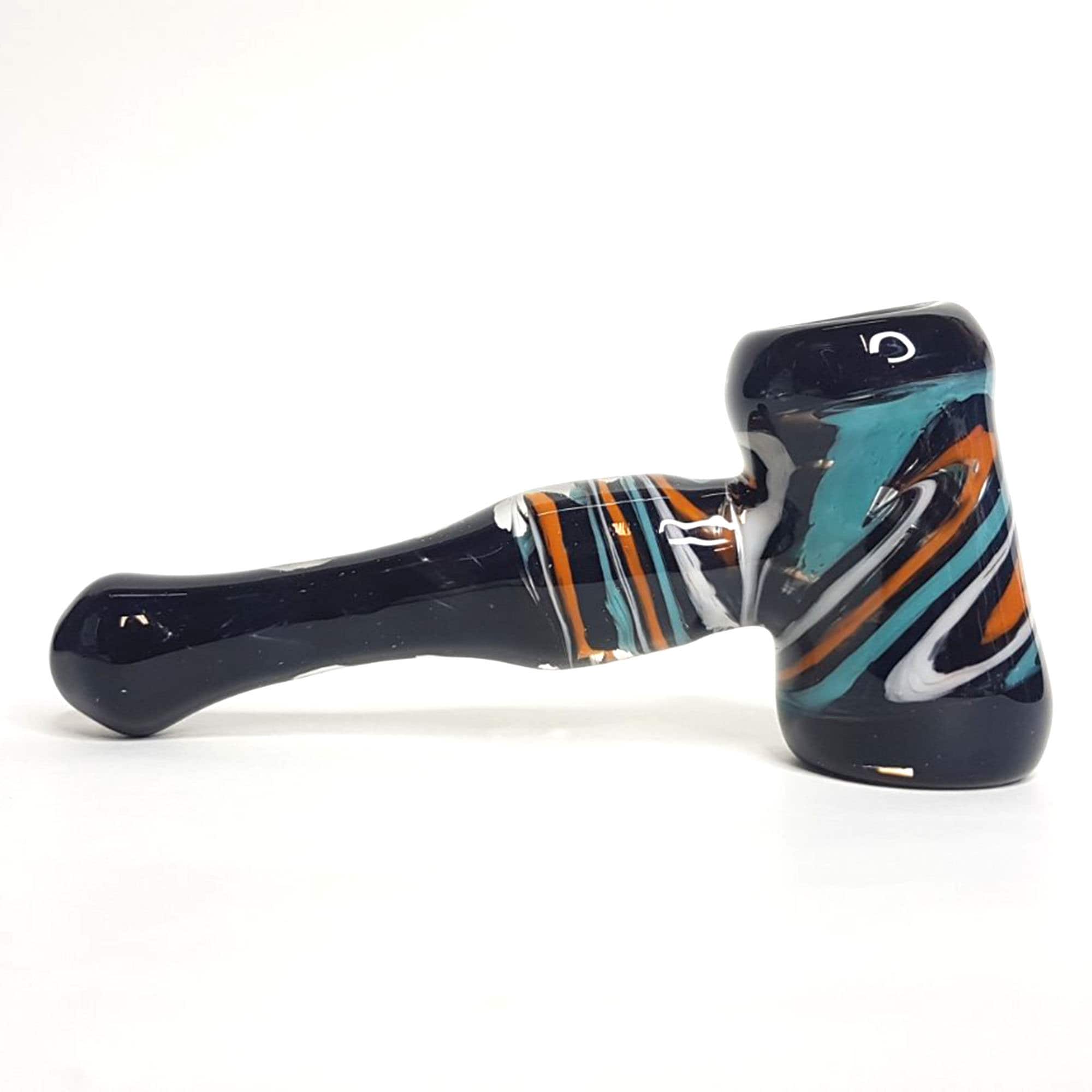 Unique Glass Hammer Pipe // Sparkle Colorful Glass Hammer // High ...