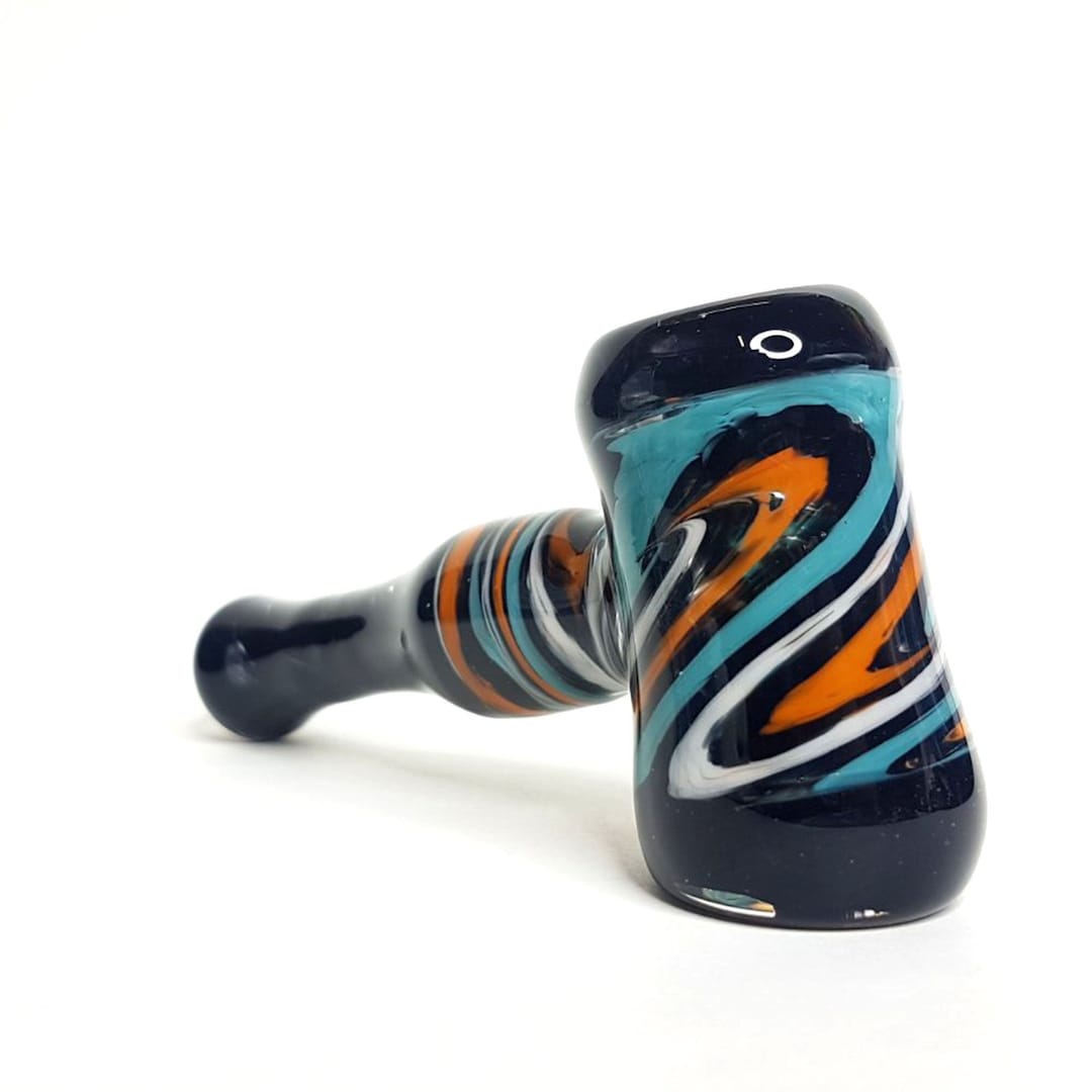 Unique Glass Hammer Pipe // Sparkle Colorful Glass Hammer // High ...