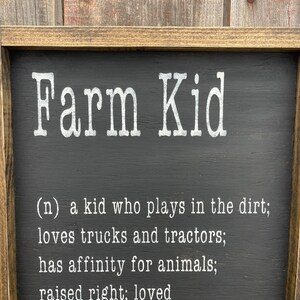 Farm Kid Wooden Farmhouse Sign, Farm Kid Sign, Farm Decor, Kid Decor ...
