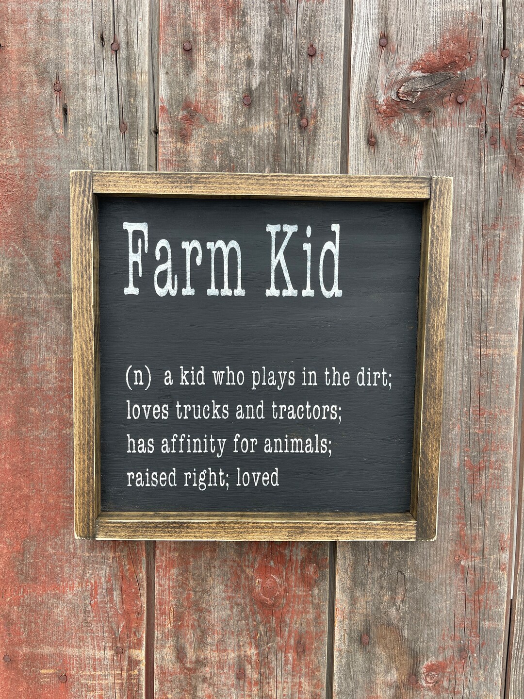 Farm Kid Wooden Farmhouse Sign, Farm Kid Sign, Farm Decor, Kid Decor ...