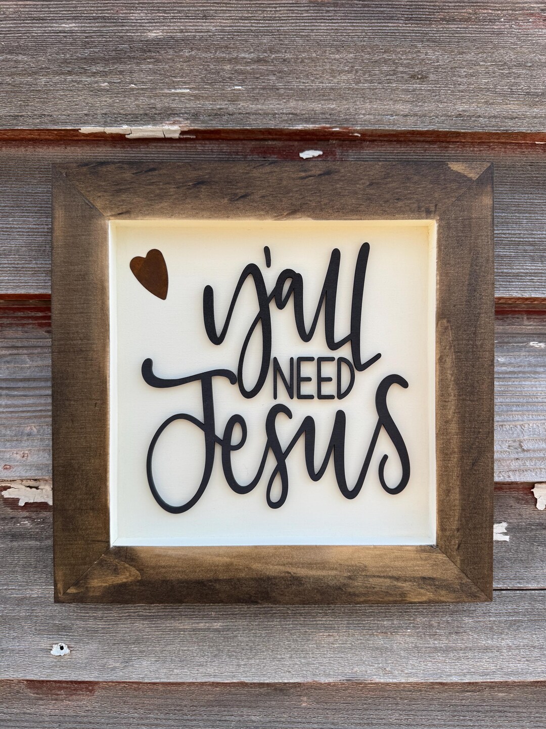 Y'all Need Jesus Wooden Sign, Wooden Sign Decor, Home Decor, Humorous ...