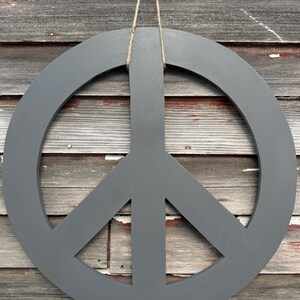 Large Wooden Peace Sign, Wooden Peace Sign, Peace Sign Door Hanger, 70 ...