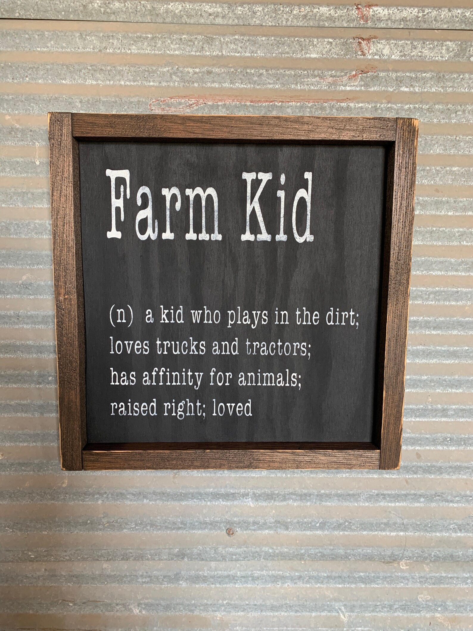Farm Kid Wooden Farmhouse Sign Farm Kid Sign Farm Decor Kid | Etsy