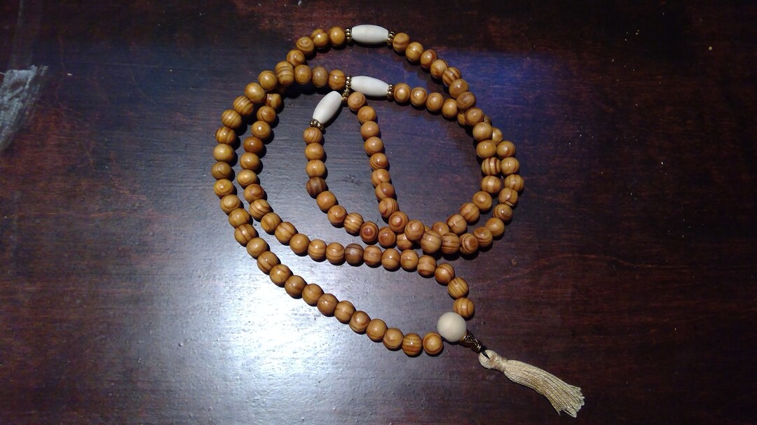Wooden Bead Hand Strung Mala - Etsy