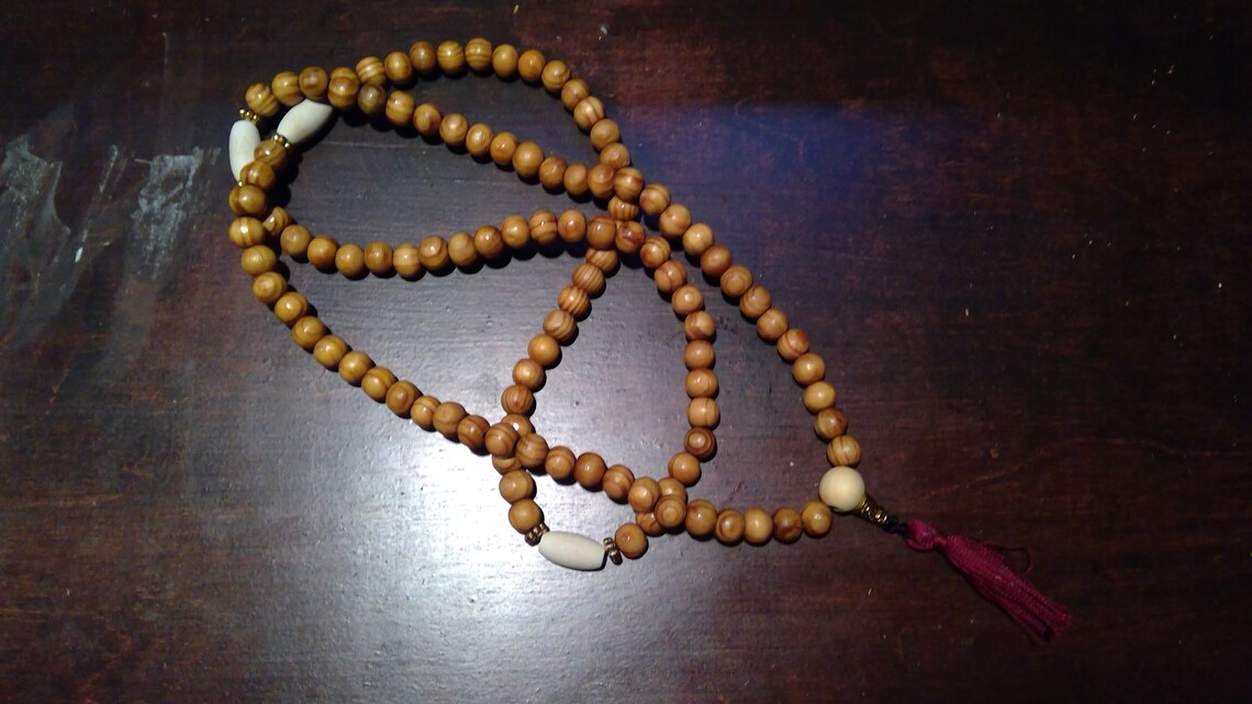 Wooden Bead Hand Strung Mala - Etsy