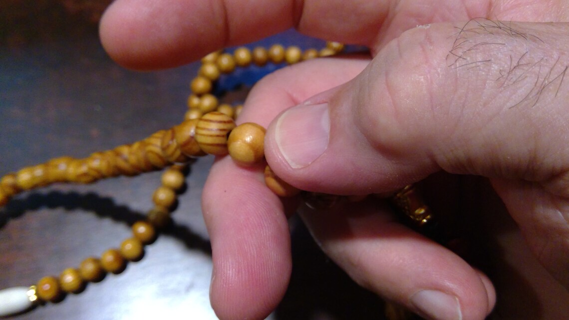 Wooden Bead Hand Strung Mala - Etsy