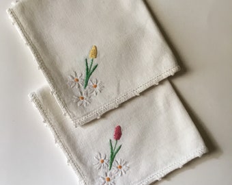 Embroidered napkins | Etsy