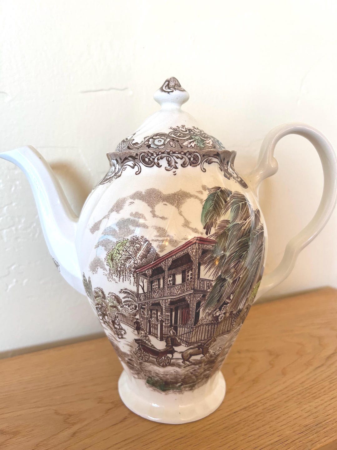 Johnson Brothers Heritage Hall Southern Plantation Coffee/teapot - Etsy