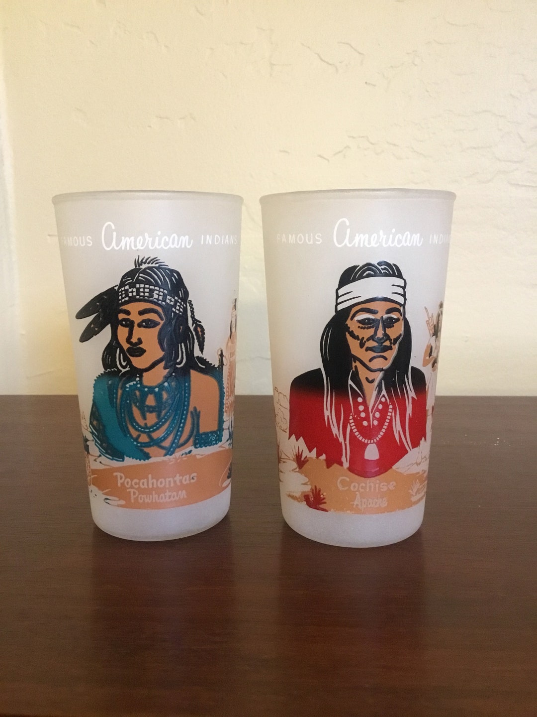 Acee Blue Eagle Famous American Indians Frosted Glass Knox Oil ...