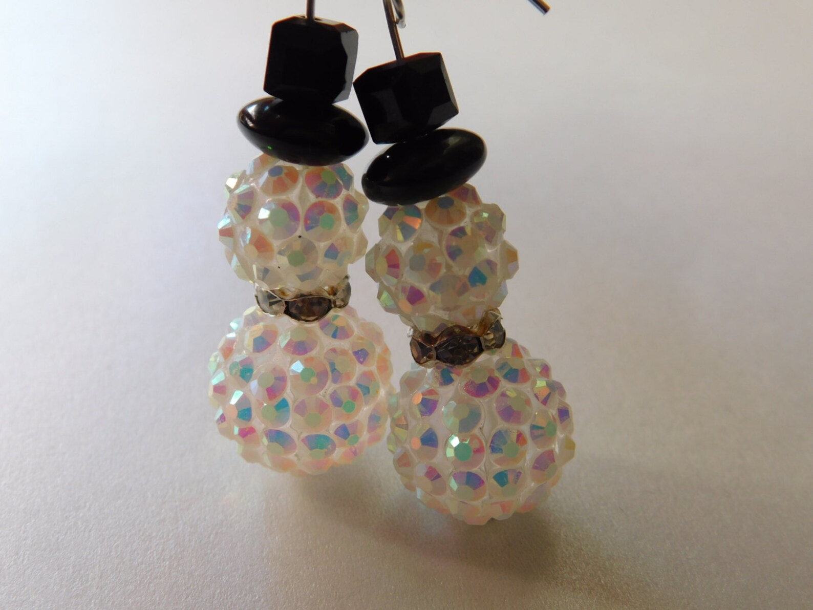 Snowman Necklace Winter Crystal Snowman Earrings Snowman Jewelry Frosty ...