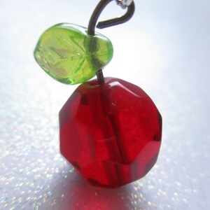 Autumn Apple Necklace Crystal Red Apple Necklace Crystal Candy Apple ...