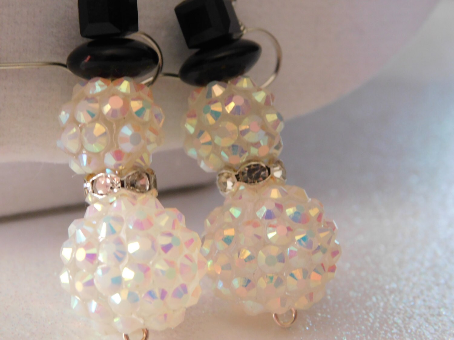 Snowman Necklace Winter Crystal Snowman Earrings Snowman Jewelry Frosty ...