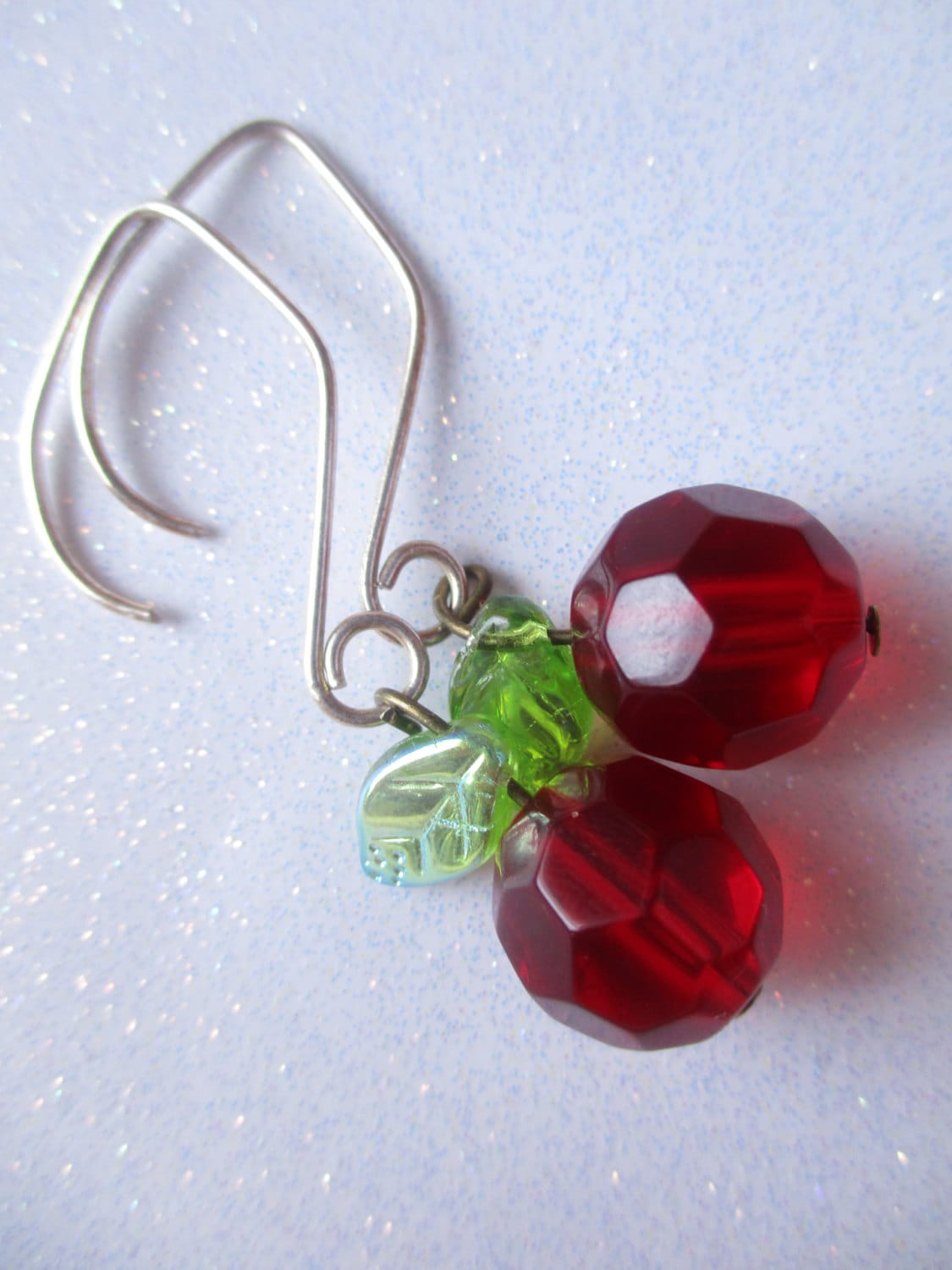 Autumn Apple Earrings Crystal Red Apple Earrings Crystal Candy Apple ...