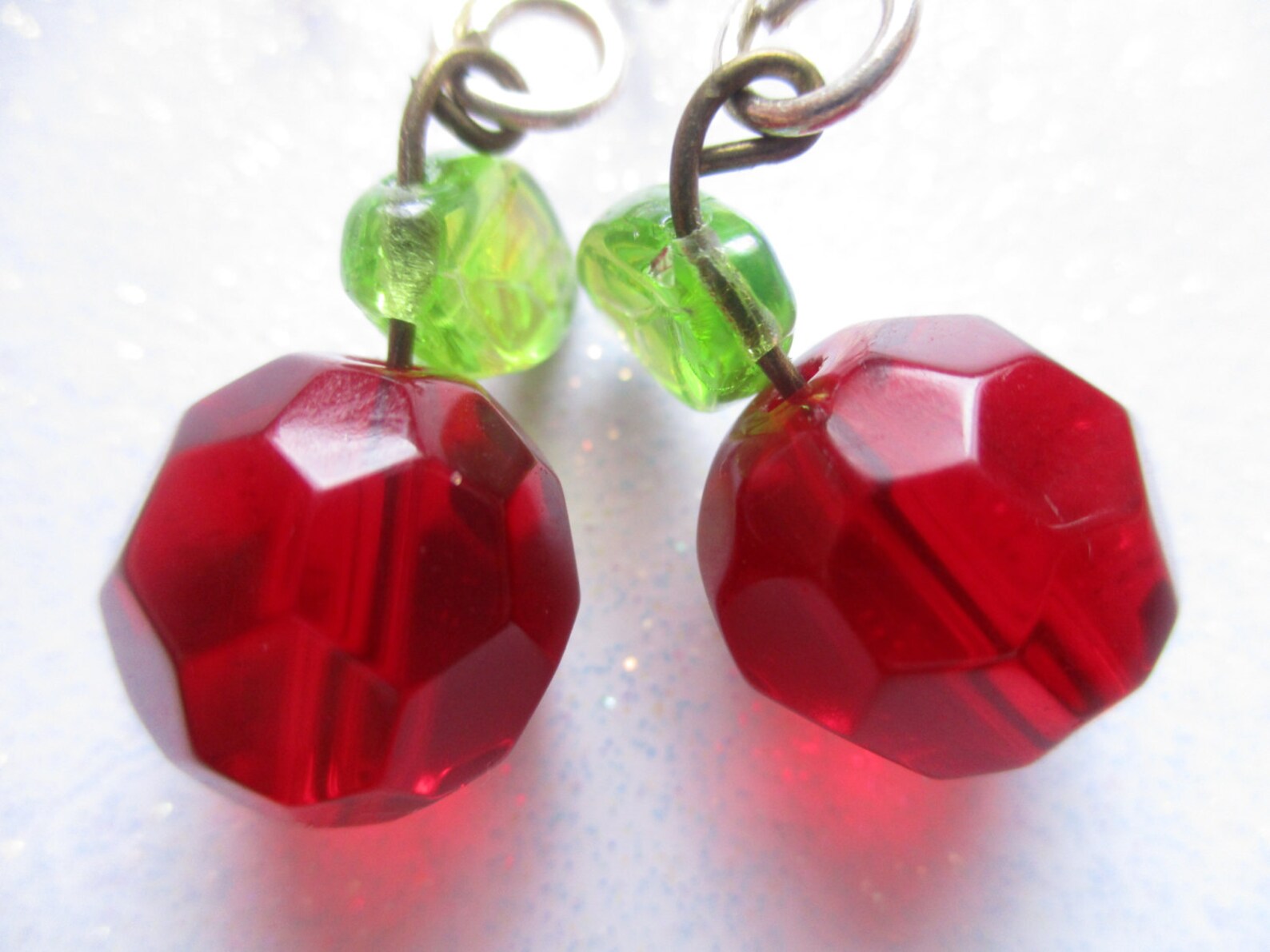Autumn Apple Earrings Crystal Red Apple Earrings Crystal Candy Apple ...