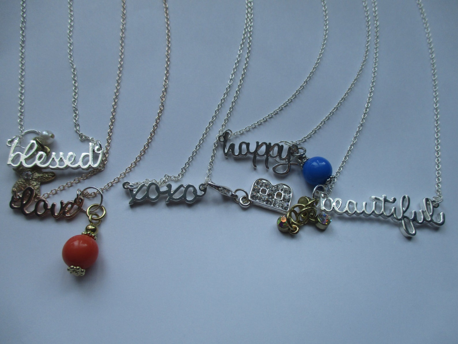Handwriting Statement Word Necklaces Statement Jewelry - Etsy