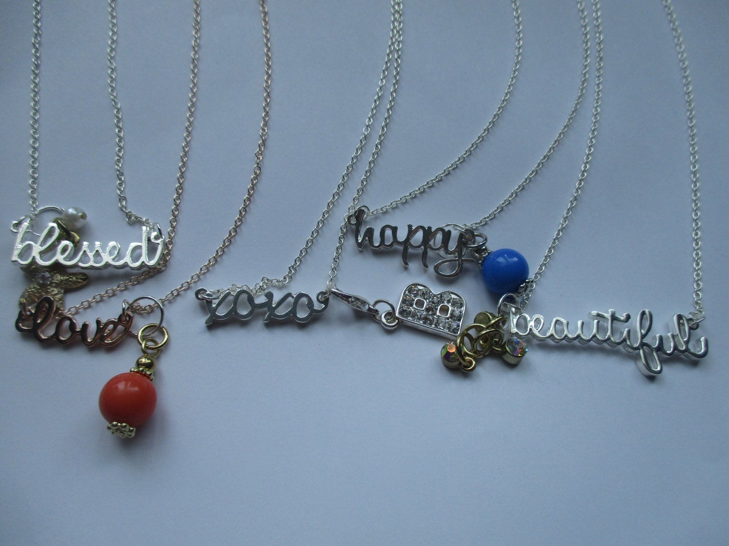 Handwriting Statement Word Necklaces Statement Jewelry - Etsy