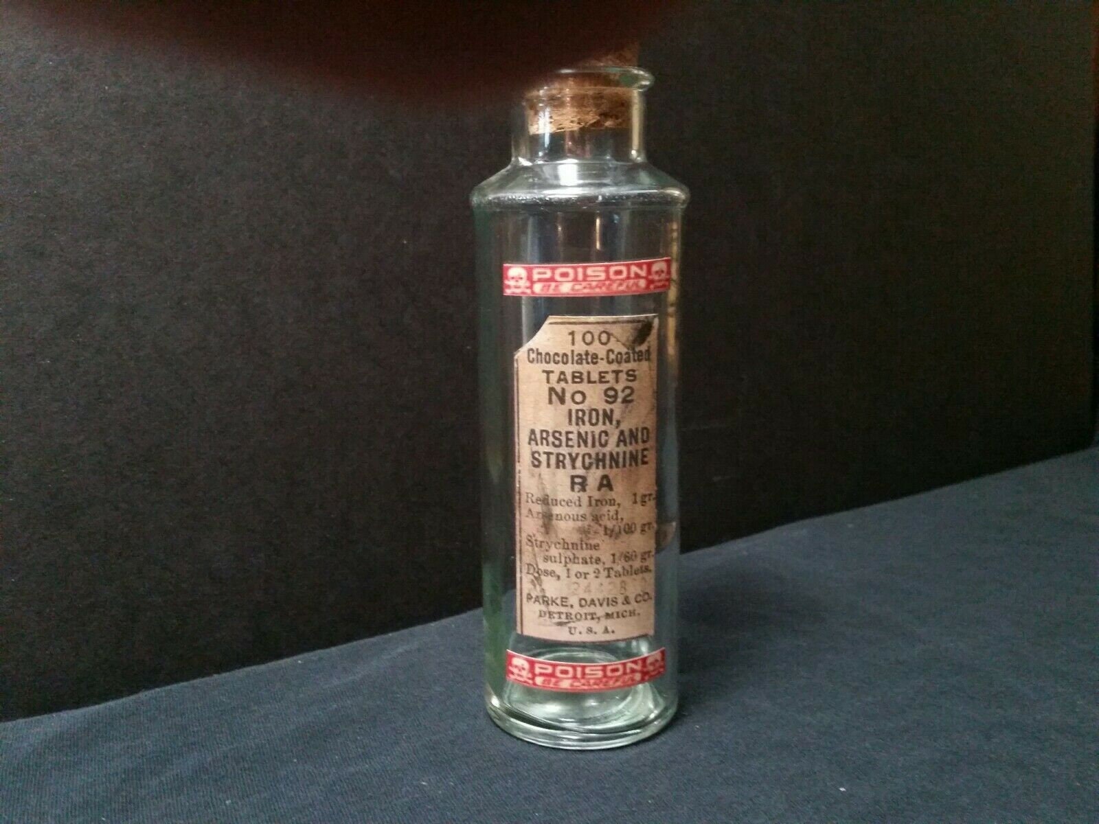 1 Vintage Style Arsenic & Poison Glass Medicine Bottle by - Etsy UK