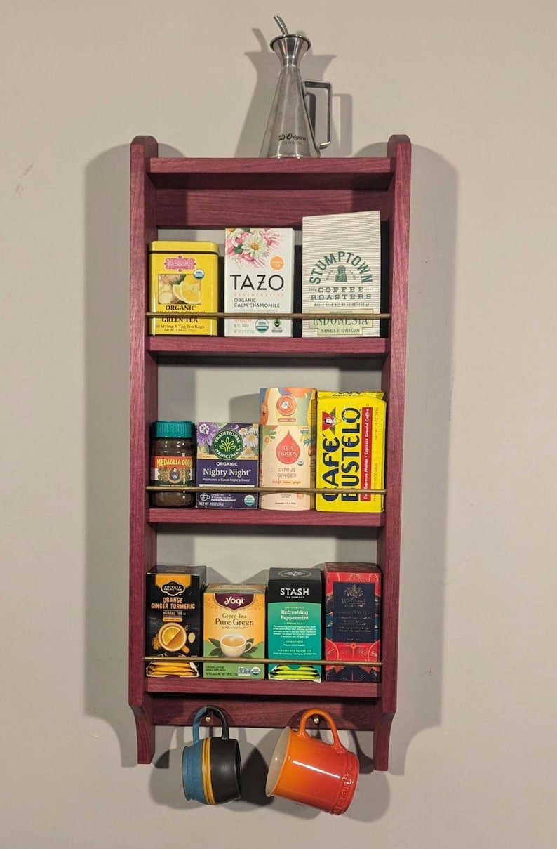 Purple Heart Tea, Coffee, Spice Rack - Etsy