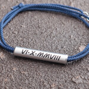 Customized Roman Numerals Bracelet, Personalized Roman Numerals ...