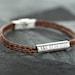 Men's Personalized Bracelet. Men's Custom Bracelet. - Etsy