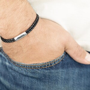 Men's Personalized Bracelet. Men's Custom Bracelet. Men's Engraved ...