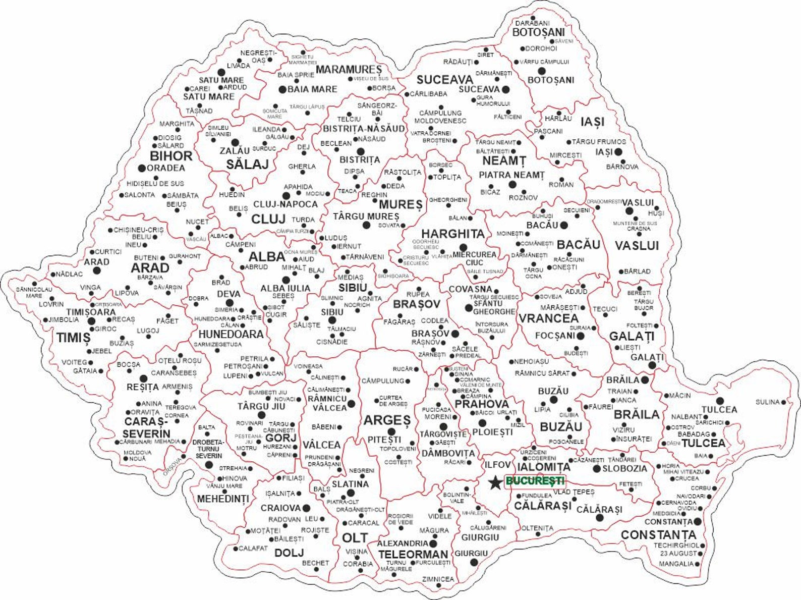 Svg Romania map laser cutting file Romania map puzzle | Etsy
