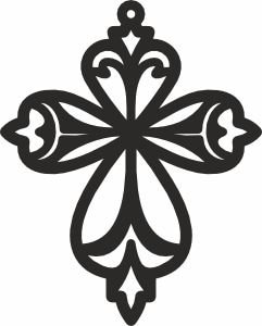 Svg Cross Laser Cut Earrings in Medieval Style, Dxf Faux Leather ...