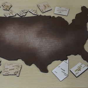 Svg USA Laser Cutting and Engraiving Map Puzzle, the United States of ...