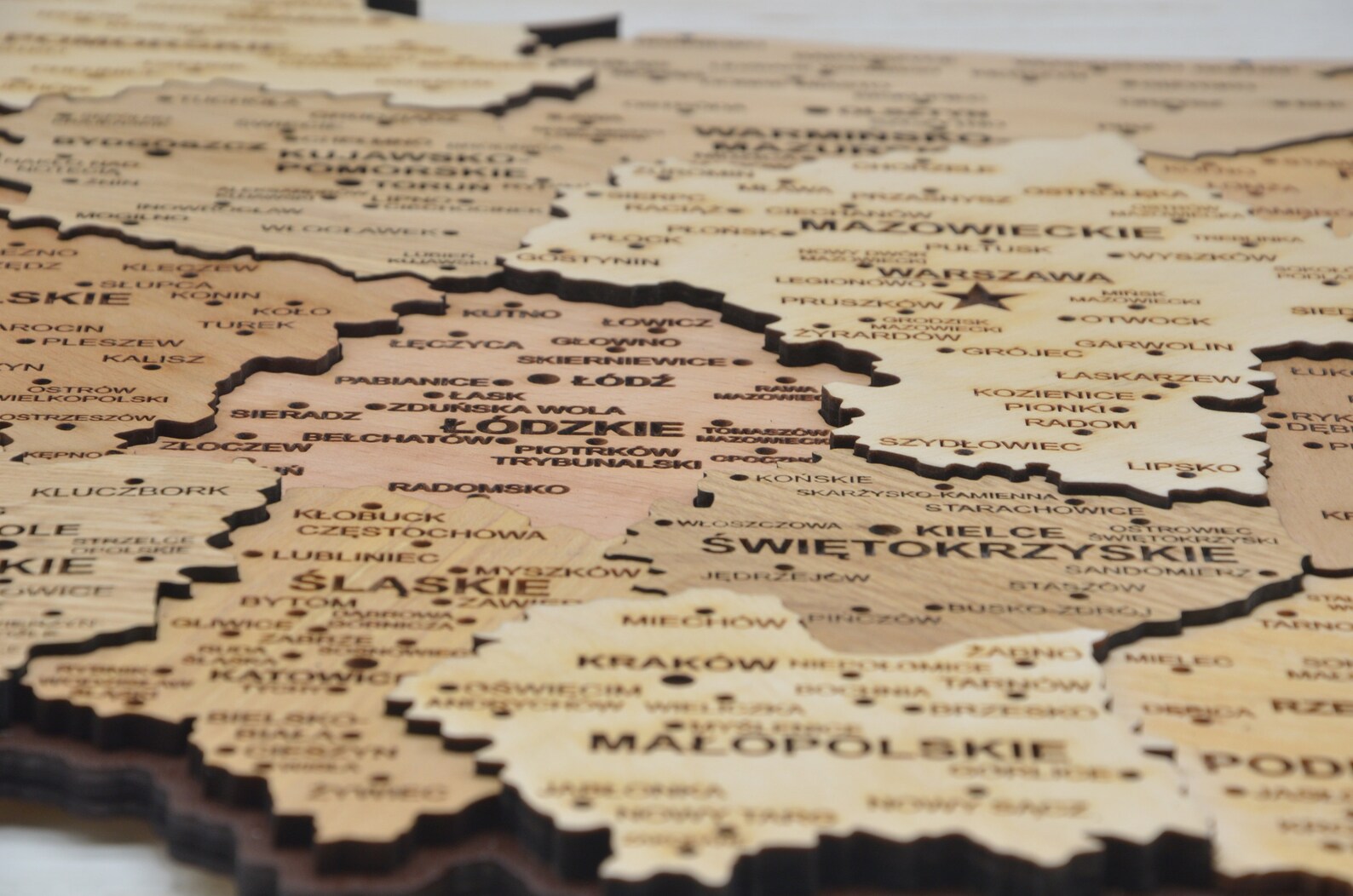 Poland Map Digital File for Laser Cutting, Polish Puzzle Map Dxf Pdf ...