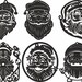 Santa Face Svg Ornament Laser Cut File, Christmas Santa Head Glowforge ...